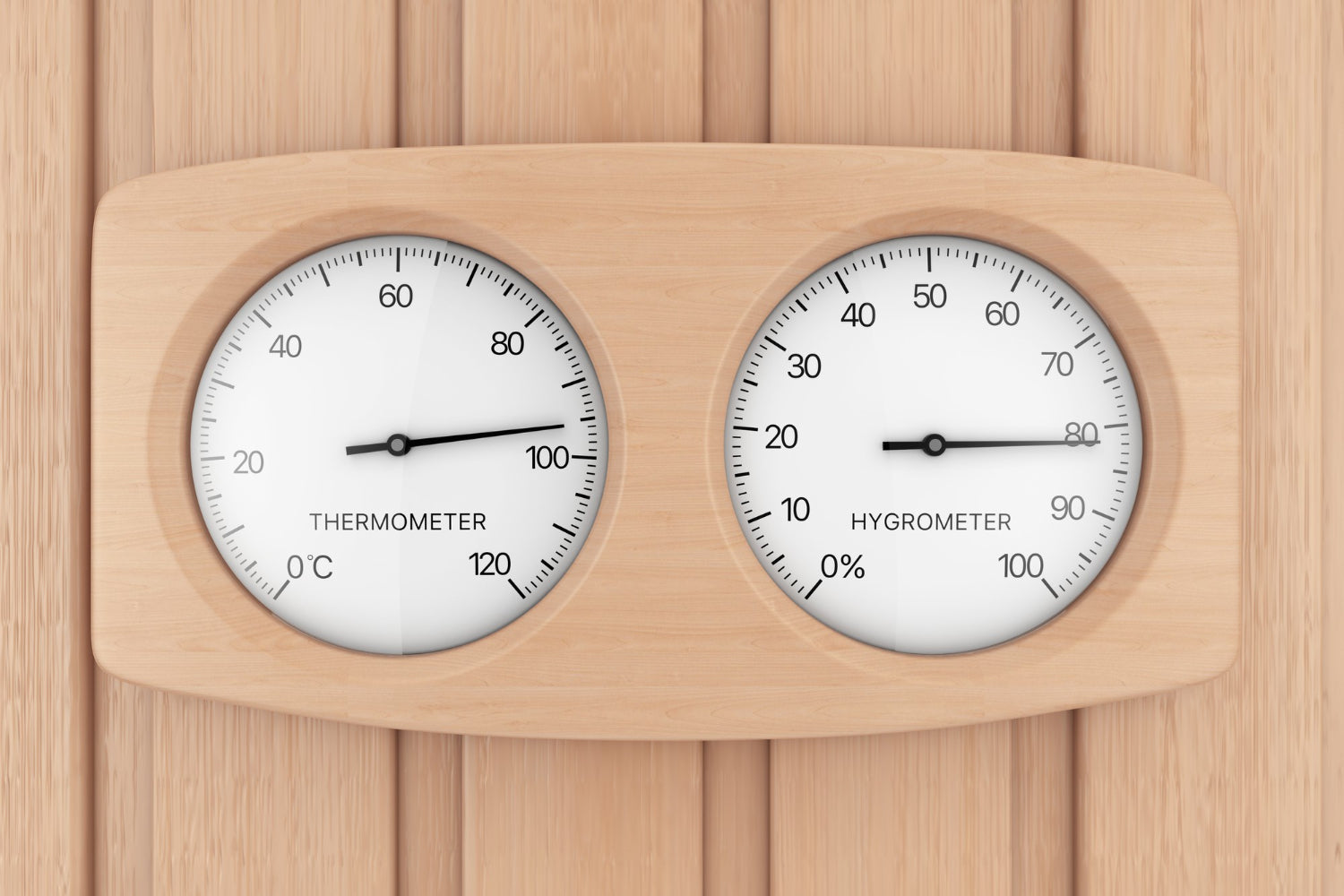 measuring sauna humidity / sauna temperature control