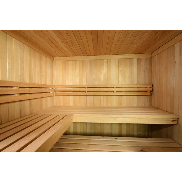 Almost Heaven Titan 6 Person Indoor Sauna Rustic Cedar,Fir Almost ...