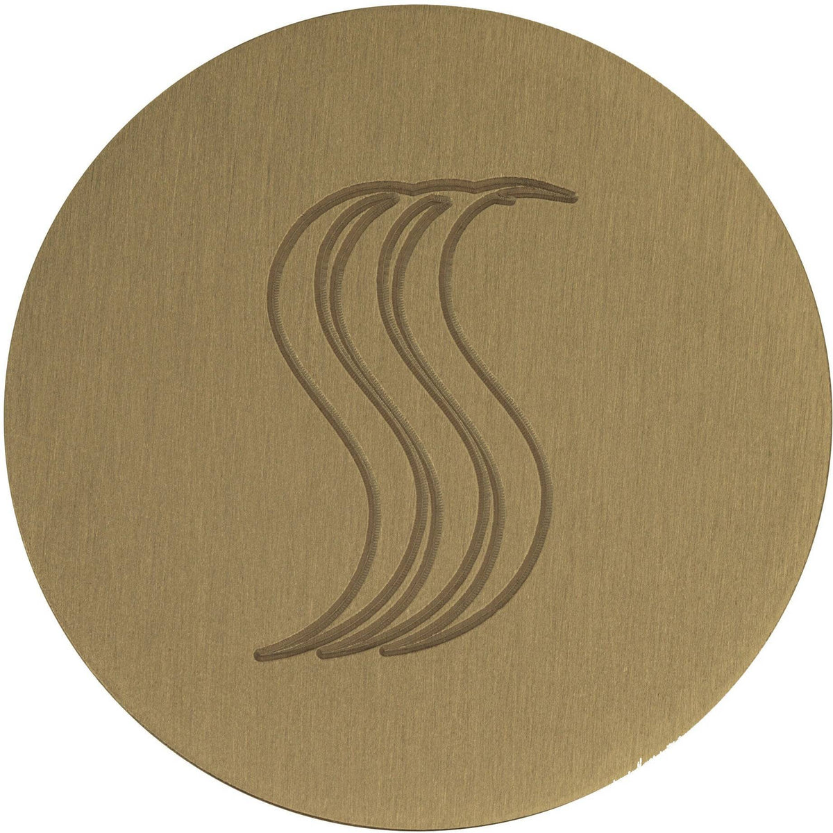 ThermaSol SteamVection Steam Head Round in Satin Brass Finish