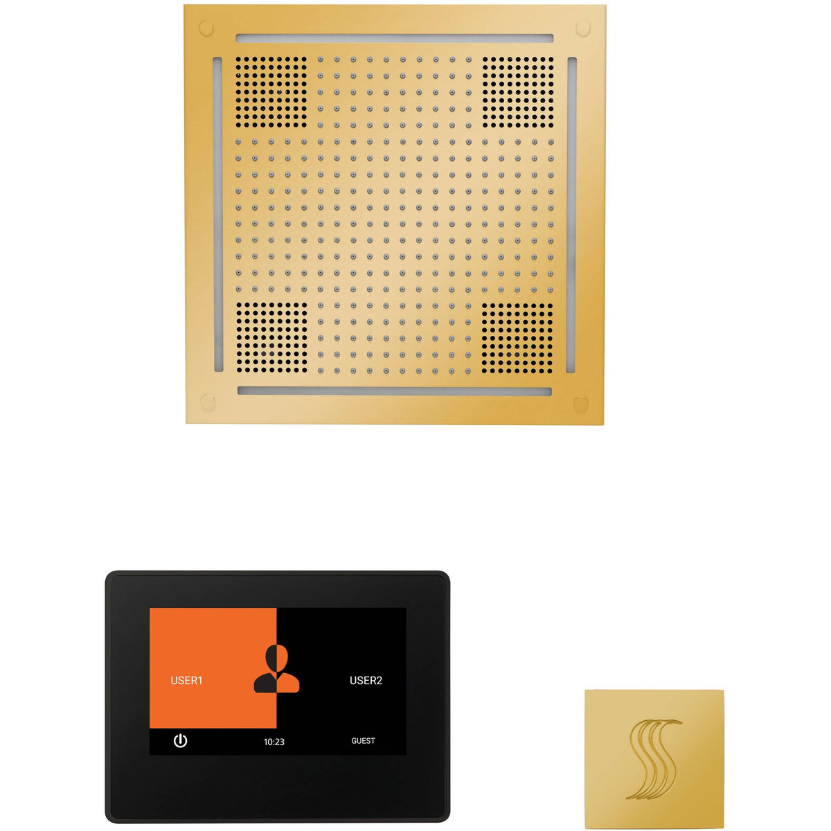 ThermaSol wellness Hydrovive Steam Package with 7" ThermaTouch Square ...